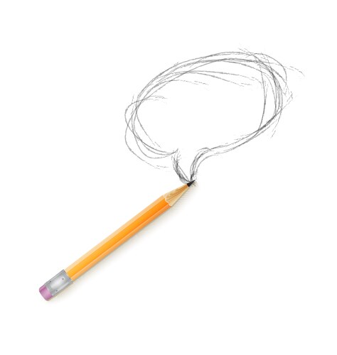 Ending pencil sketch Royalty Free Vector Image