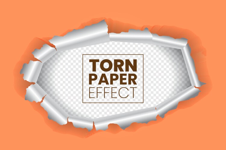 Ripped torn paper verses vs background screen Vector Image
