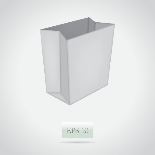 A paper bag Royalty Free Vector Image - VectorStock