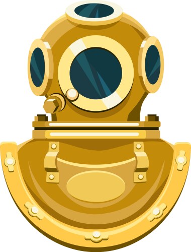 Man doing scuba diving Royalty Free Vector Image