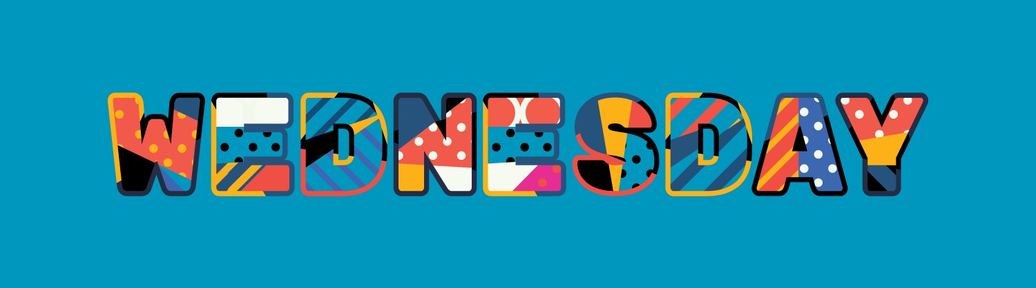 Word miercoles wednesday in spanish Royalty Free Vector