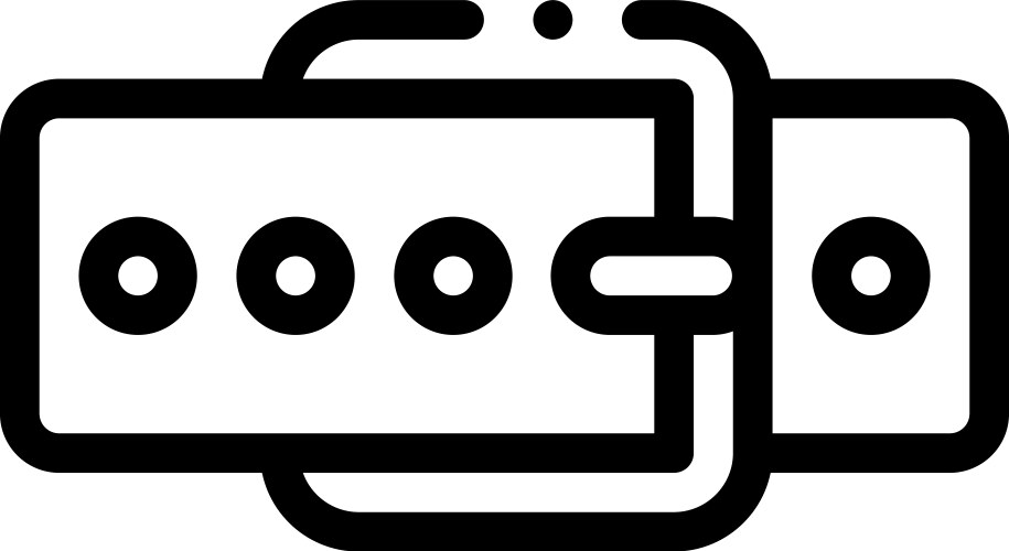 Auto flash icon thin linear style design isolated Vector Image