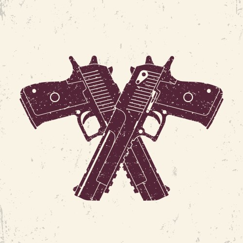 Two Guns Crossed Vector Images (over 420)