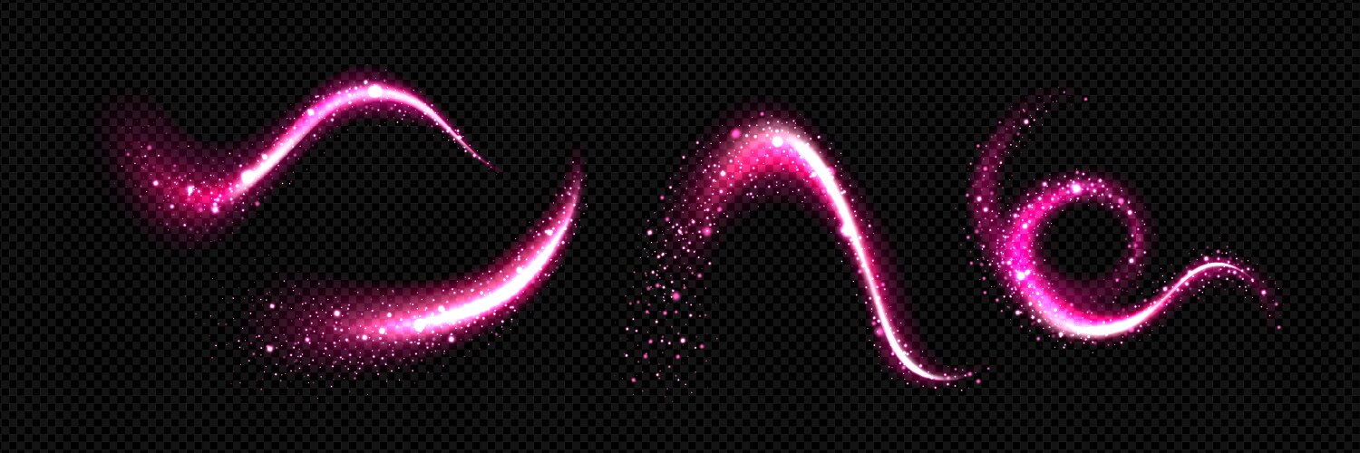 Pink glitter light spray effect dust sparkle Vector Image