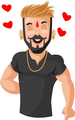 Rajput boy Royalty Free Vector Image - VectorStock