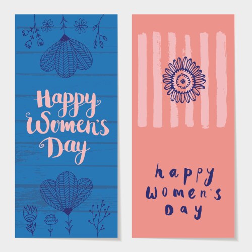 Vertical note cards set with cute monsters Vector Image