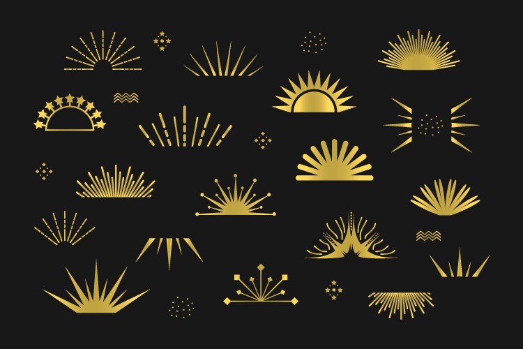Half Sunburst Vector Images (over 740)