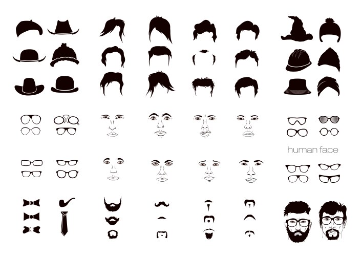 Men Face Vector Images (over 58,000)