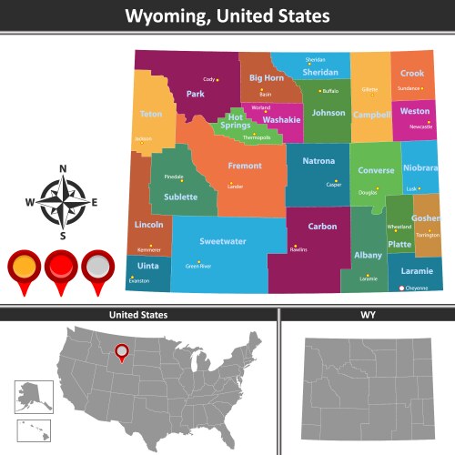 United states map Royalty Free Vector Image - VectorStock