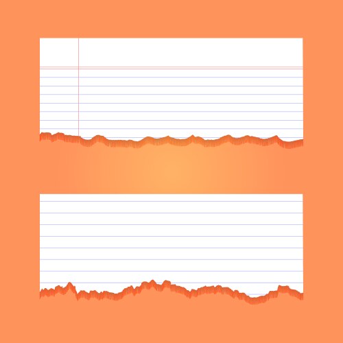 Ripped torn paper sheets corners Royalty Free Vector Image