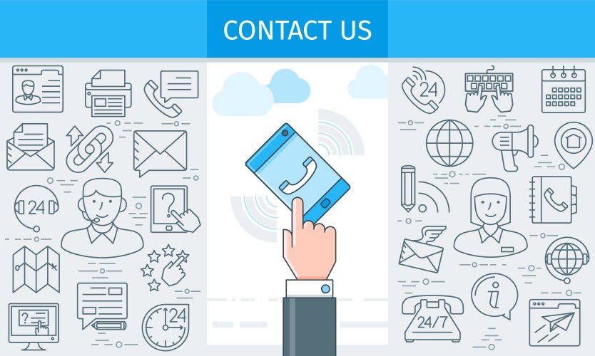 Contact Us Vector Images (over 20,000)