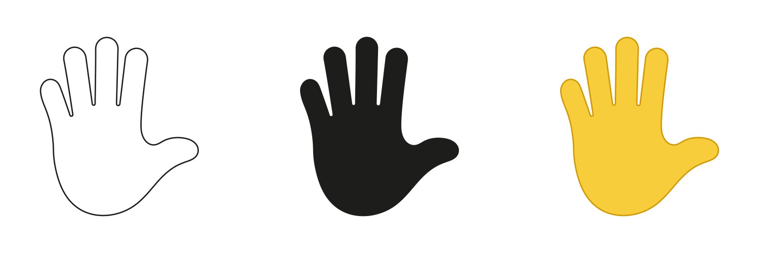 Hand Stop Emoji Vector Images (over 450)