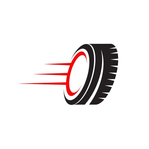 Abstract sport automotive racing tire logo symbol Vector Image