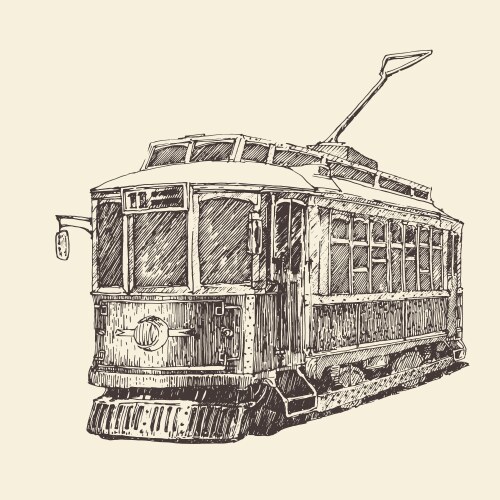 Tram Drawing Hand Drawn Vector Images (over 180)