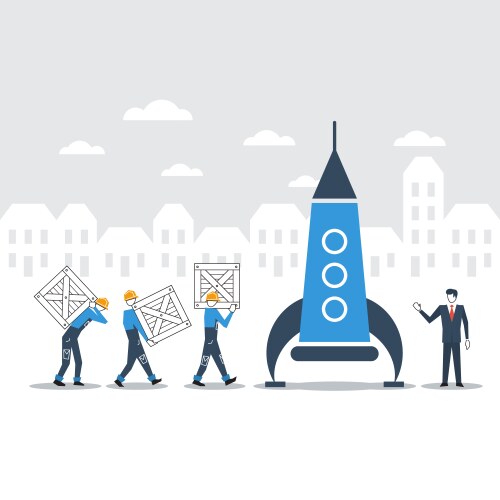 Cartoon logistics expert Royalty Free Vector Image