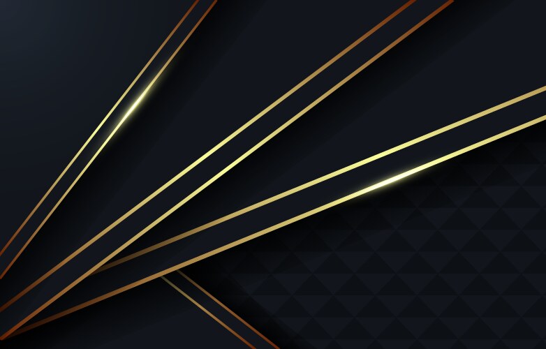 Luxury gold and black background design Royalty Free Vector