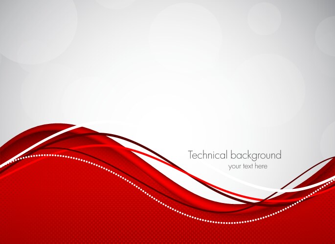 Red and white abstract wavy background Royalty Free Vector