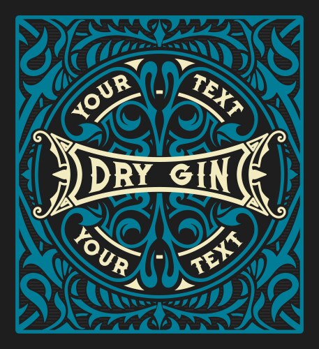 Gin Label Template Vector Images (over 620)