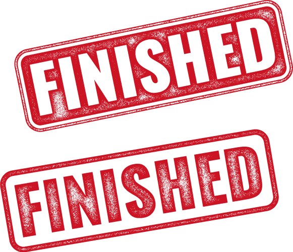 Grunge red rework word with star icon round Vector Image