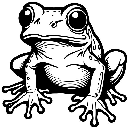 Frog Line Drawing Vector Images (over 2,000)