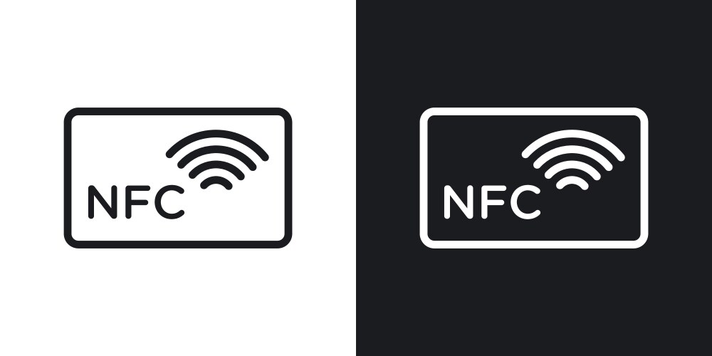 Nfc icon set Royalty Free Vector Image - VectorStock