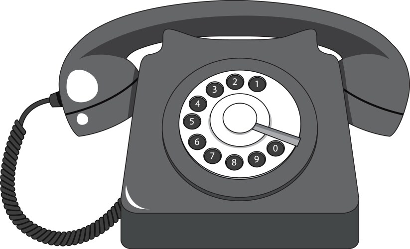 Landline phone Royalty Free Vector Image - VectorStock