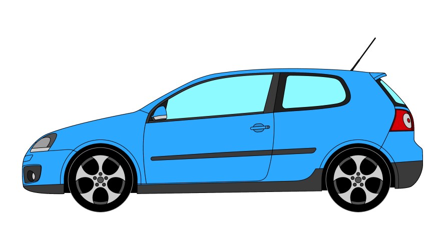 Volkswagen golf Vector Images & Graphics for Commercial Use | VectorStock