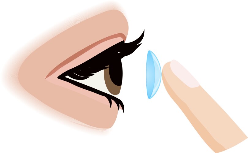 Avoiding eye contact as symptom of kids autism Vector Image
