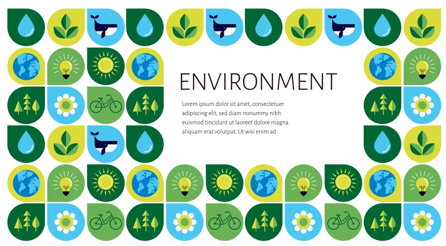 Environmental concept earth Royalty Free Vector Image