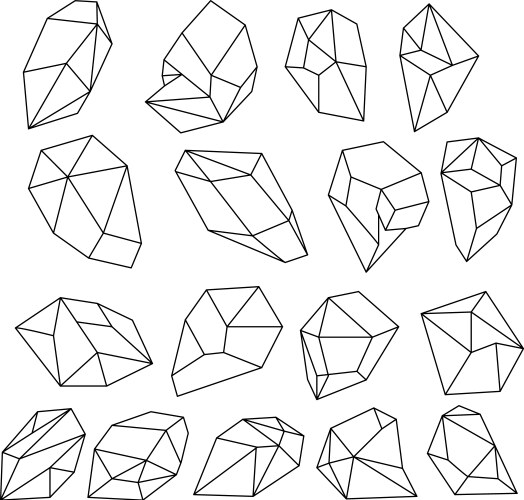 Diamond Outline Shape Vector Images (over 13,000)
