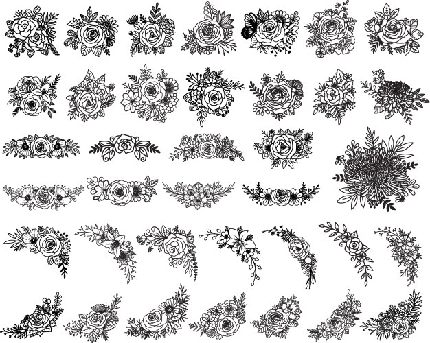 Floral Corner Vector Images (over 37,000)