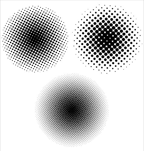 Halftone dot pattern Royalty Free Vector Image