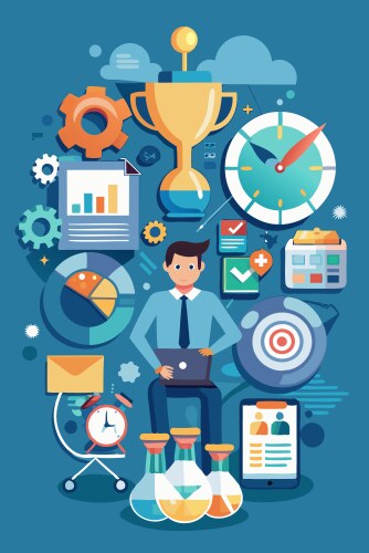 Time management for business success Royalty Free Vector