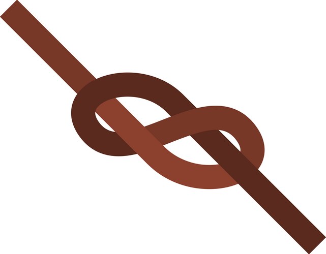 Quaternary celtic knot symbol choosing right path Vector Image