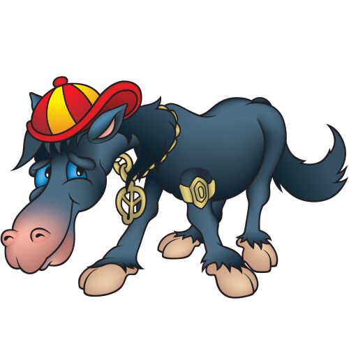 Adorable cartoon horse character Royalty Free Vector Image Adorable cartoon horse character Royalty Free Vector Image