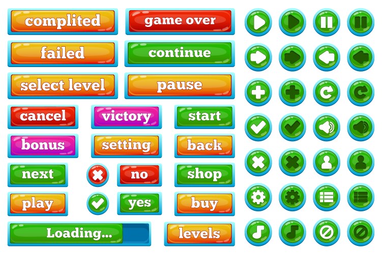 Interface hud elements digital holographic Vector Image