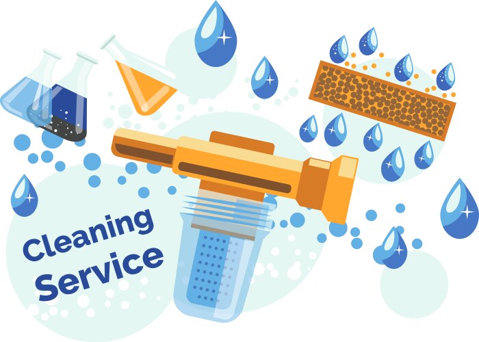 Installation repair and maintenance water Vector Image