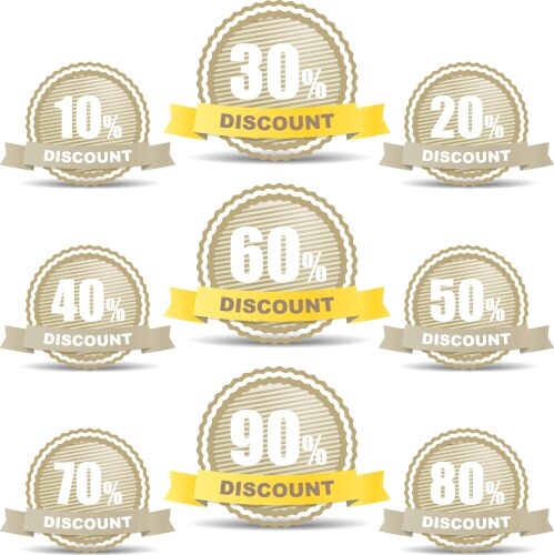 Vintage stickers and labels Royalty Free Vector Image