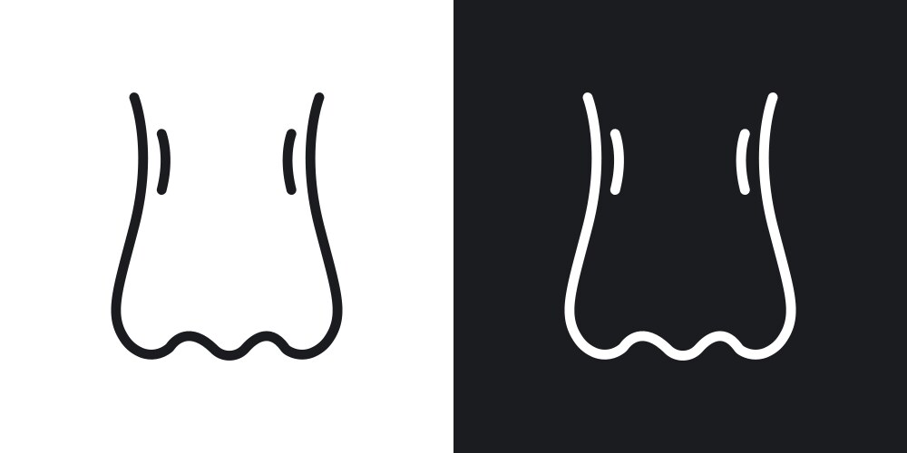 Nose icon set Royalty Free Vector Image - VectorStock