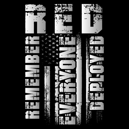 Remember everyone deployed svg red friday america Vector Image