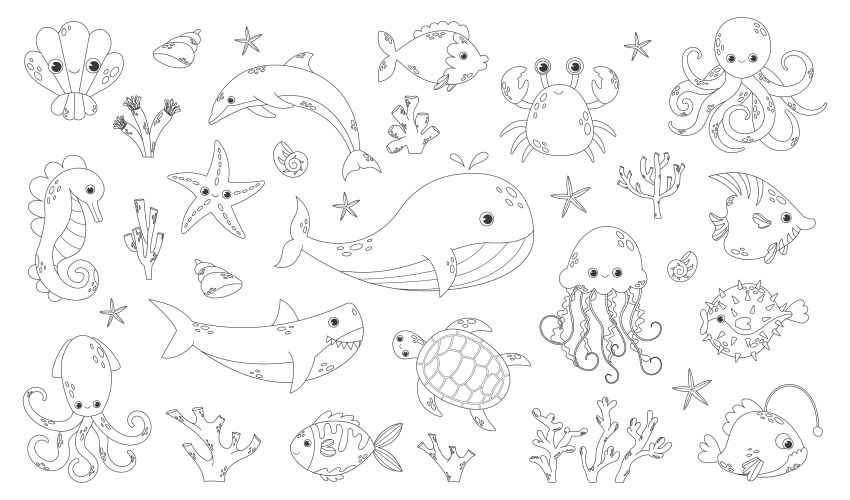 Funny kids animals Royalty Free Vector Image - VectorStock