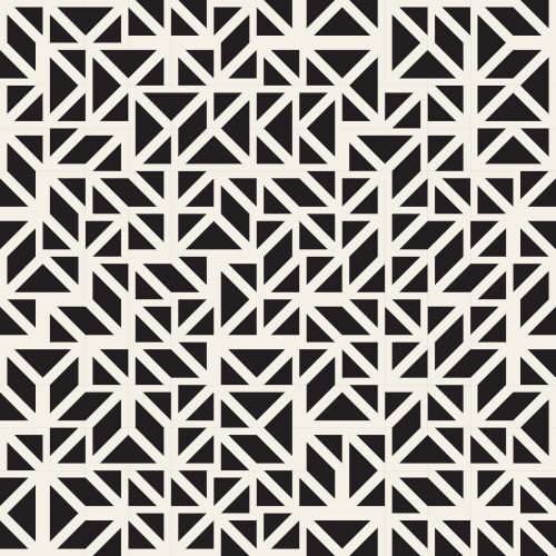 Seamless geometric blocks quilt pattern Royalty Free Vector