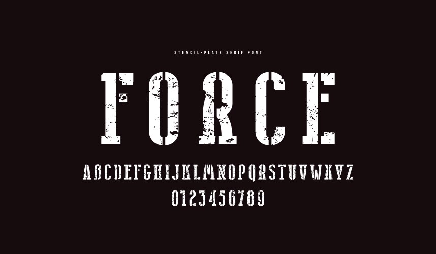 Number Plate Fonts Vector Images (over 860)