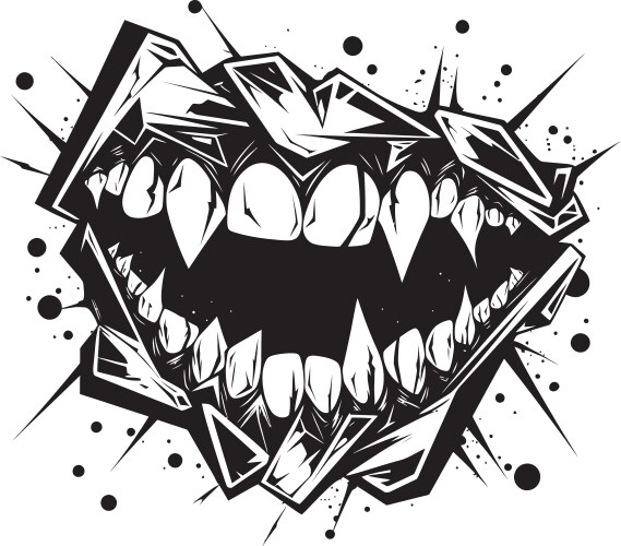 Demon Mouth Vector Images (over 6,100)
