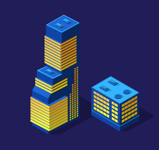 Smart city card Royalty Free Vector Image - VectorStock