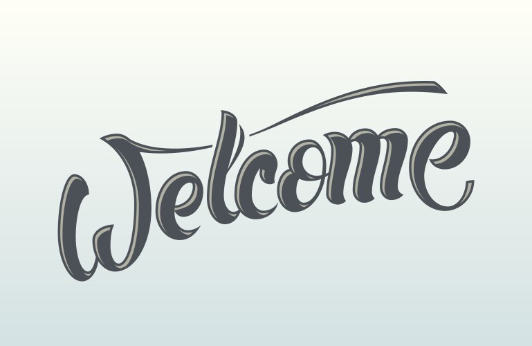 Hand Lettering Welcome Vector Images (over 6,800)