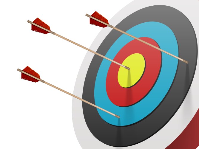 Medieval archer with bow and arrow for your design