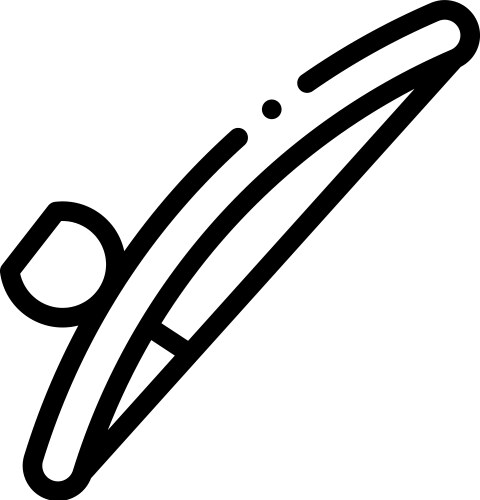 Bedug icon thin linear style design isolated Vector Image