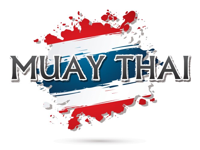 Muay thai font Royalty Free Vector Image - VectorStock