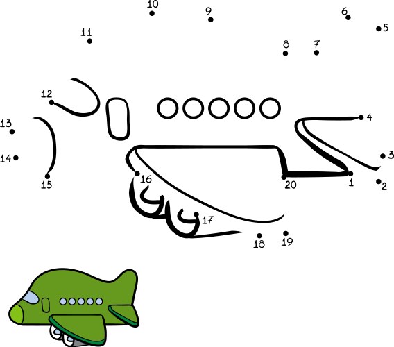 Cartoon Aeroplane Black and White Vector Images (over 230)